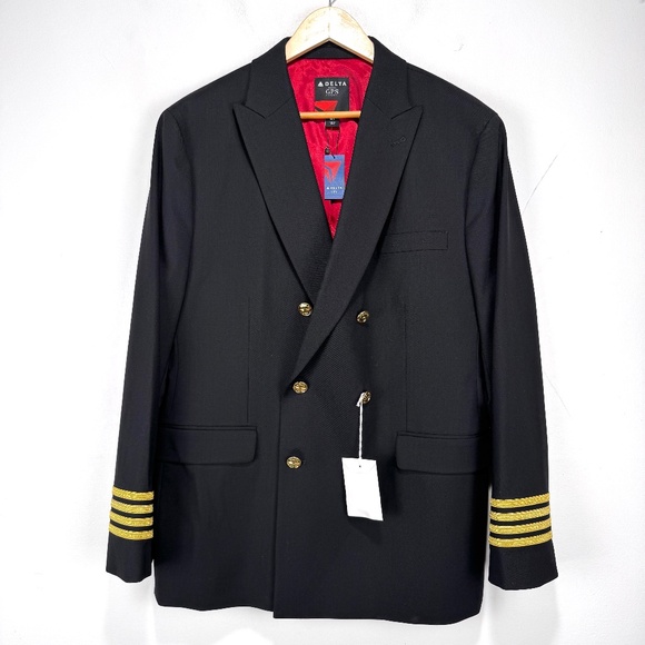 GPS | Suits & Blazers | New Delta Airlines Pilot Jacket Blazer Men 42s ...